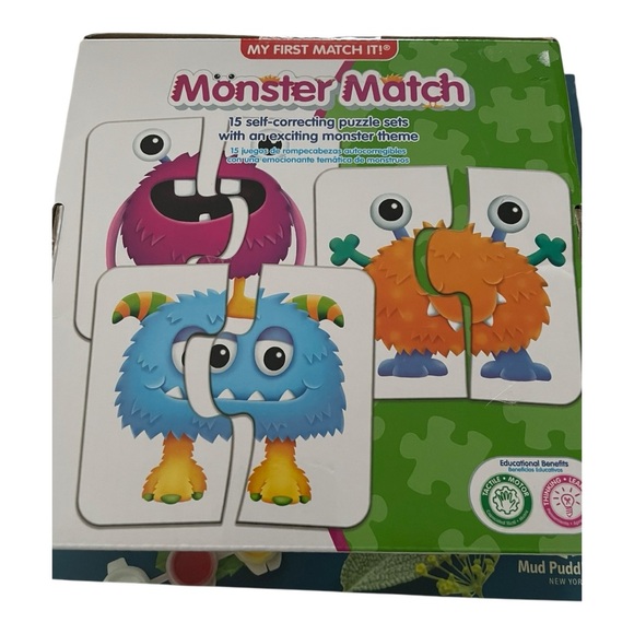 Toys | Monster Match Puzzle Set Colorful Kids Toy | Poshmark